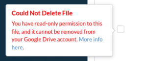 Why are there files that I cannot delete in Google Drive? | Filerev