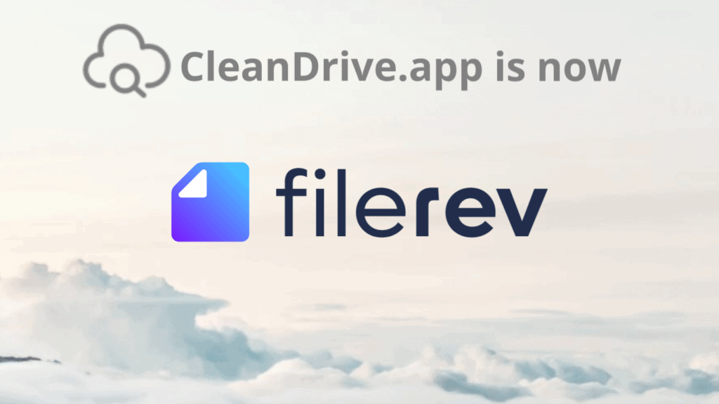 Filerev for Google Drive - App to Organize Your Cloud Storage