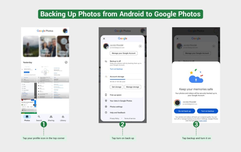 How to Backup Photos on Google Drive and Google Photos | Filerev
