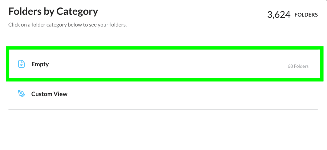 View and Clean up Empty Files & Empty Folders | Filerev