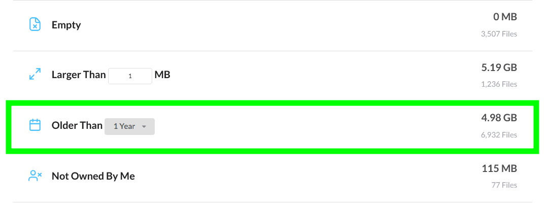 View and Remove Old Files | Filerev