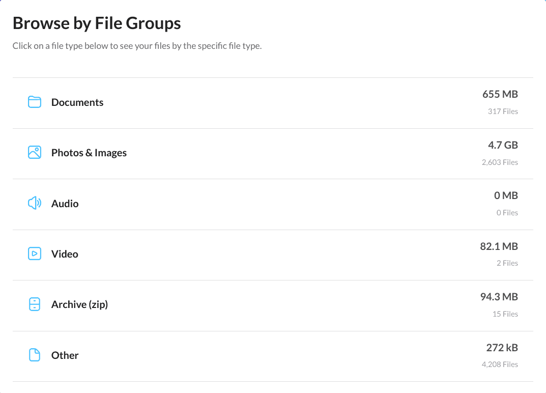 Browse Files by Type | Filerev