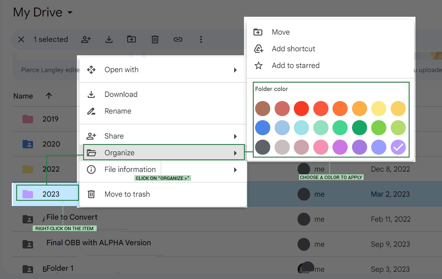 Organize Google Drive: Color Coding, Stars & Priority