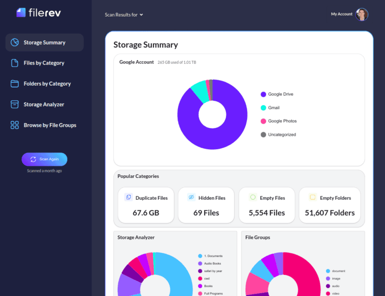 Filerev: The Best App to Clean Up Google Drive