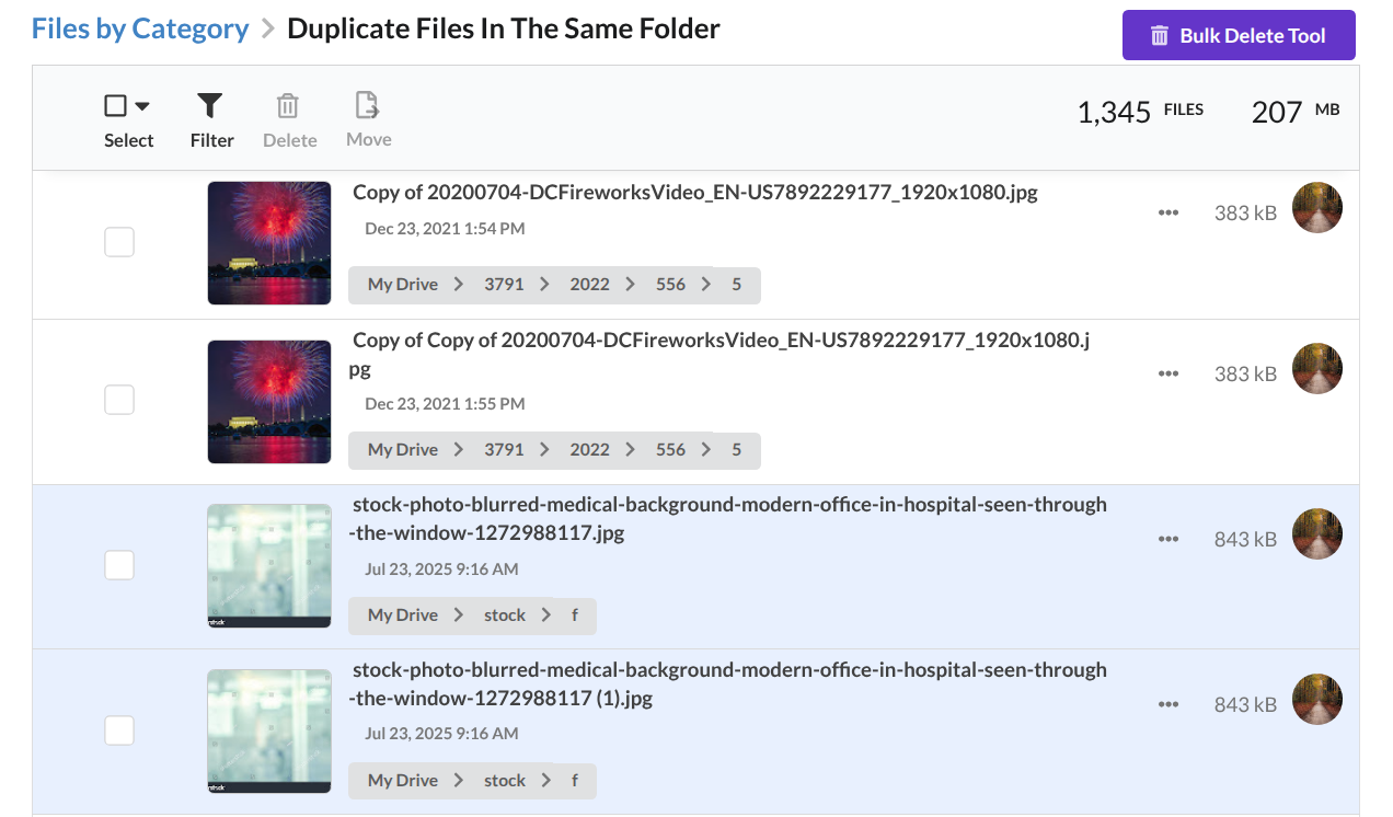 Duplicate File Finder for Google Drive